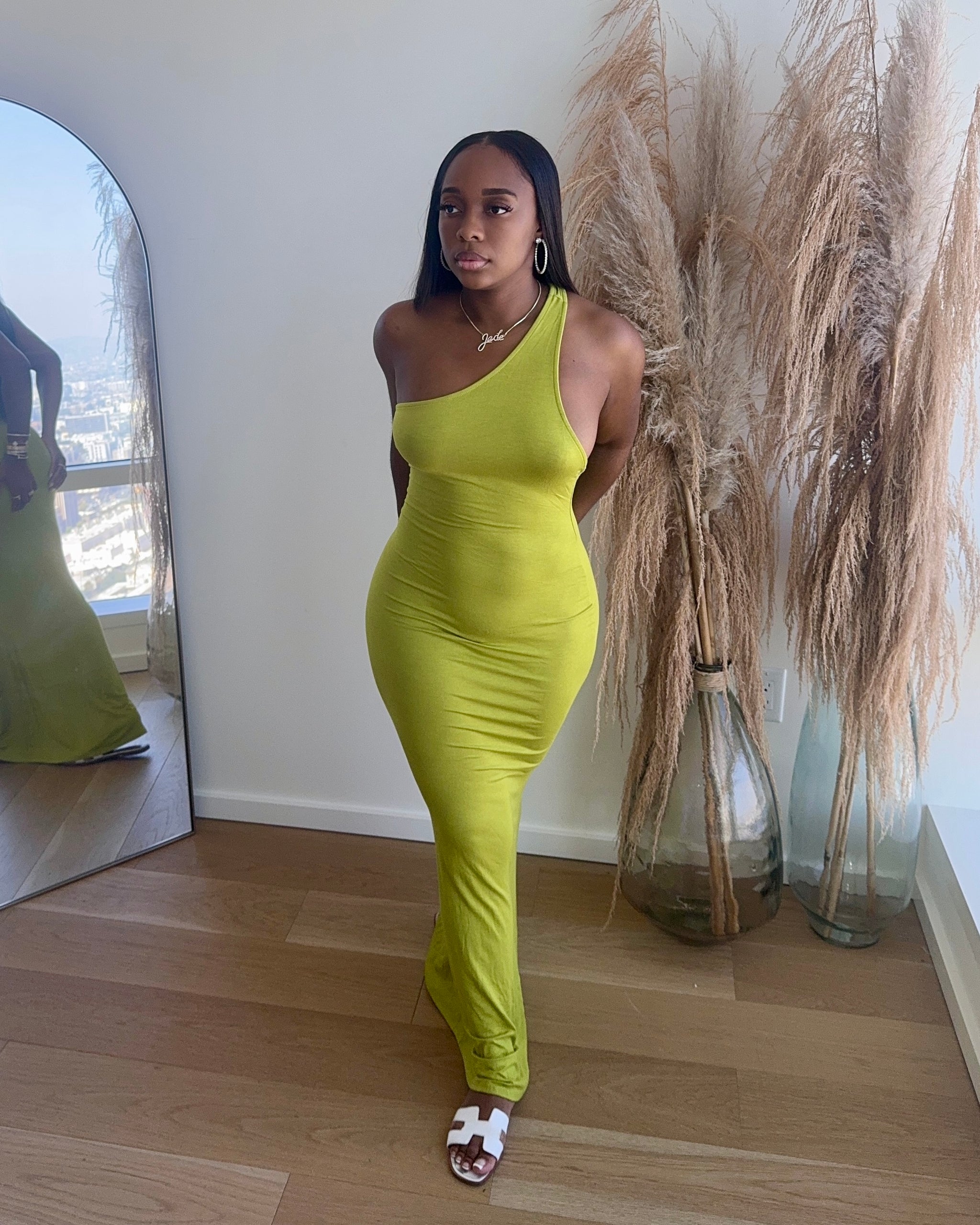 Muse Maxi : Dress (Lime)